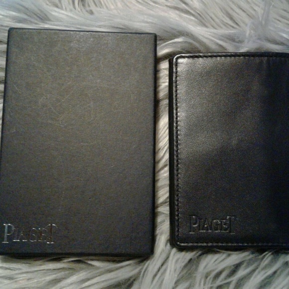Piaget | Bags | Piaget Blue Leather Wallet Unisex Credit Card Hold ...